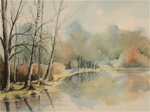 Gracious Pond, Chobham, Surrey – Fine Art Prints – Sussex Artist ...